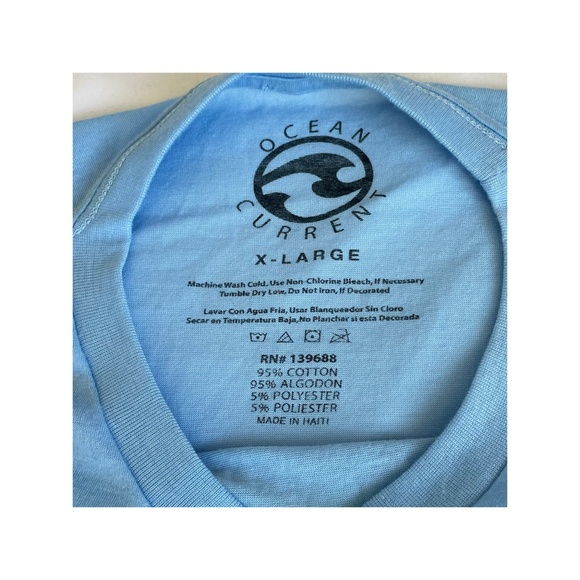 Ocean Current | Shirts | Ocean Current Mens Light Blue Paradise Palm ...